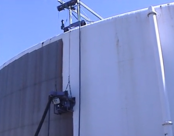 Fasterblaster how to clean the vertical walls and petrol oil tanks ...